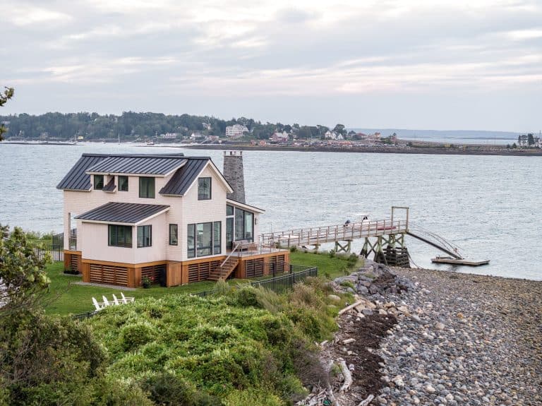A peek inside this stunning coastal Maine home with sweeping seaside views