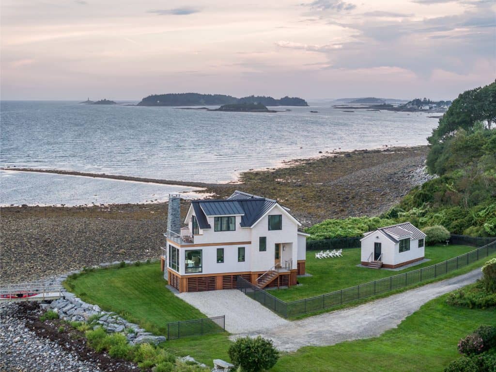A peek inside this stunning coastal Maine home with sweeping seaside views