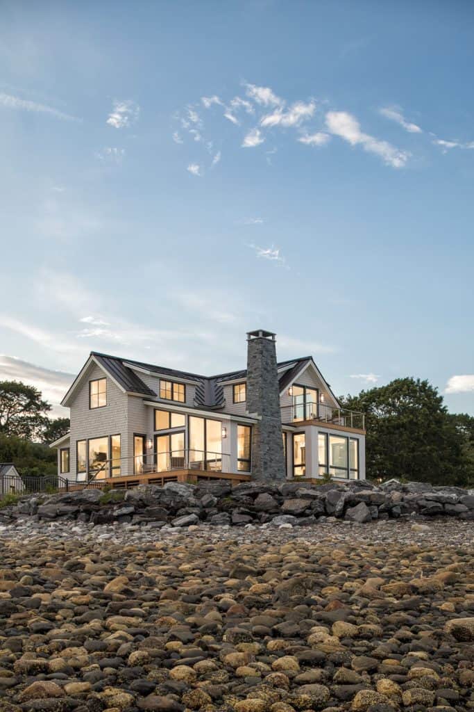 A peek inside this stunning coastal Maine home with sweeping seaside views
