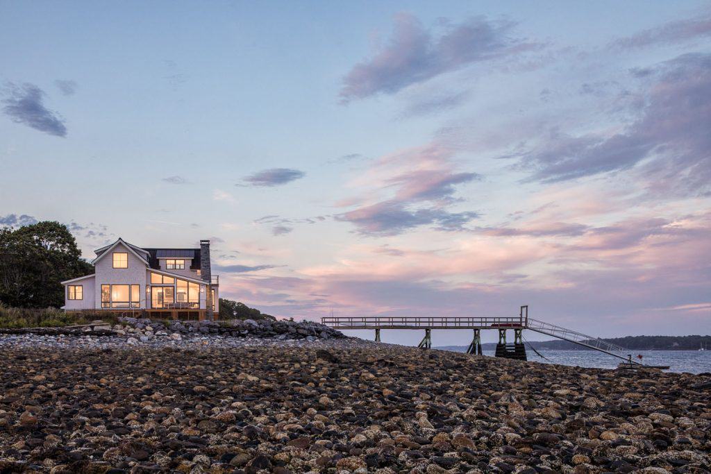 A peek inside this stunning coastal Maine home with sweeping seaside views