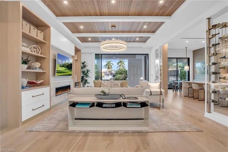Tour this coastal-inspired modern home with impressive details in Naples