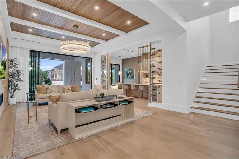 Tour this coastal-inspired modern home with impressive details in Naples