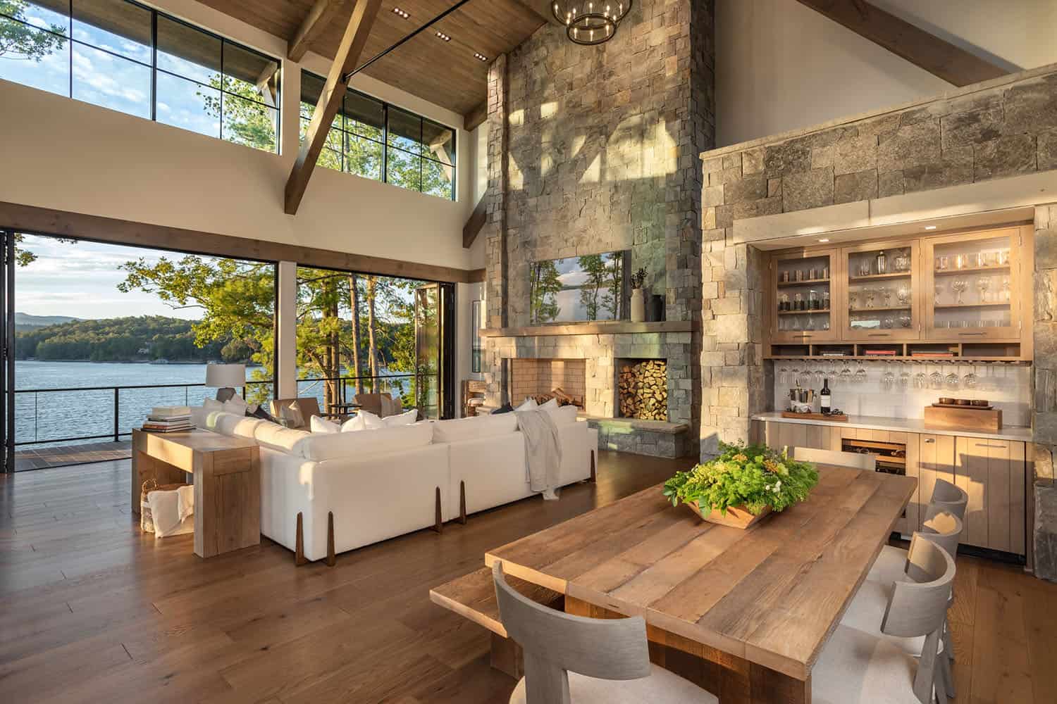 This dreamy South Carolina lake house offers peaceful waterfront views