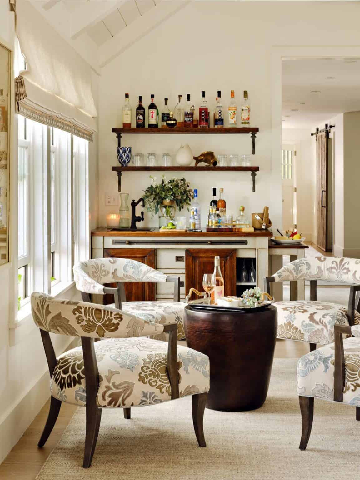 Inside a Nantucket dream house with a serene coastal color scheme