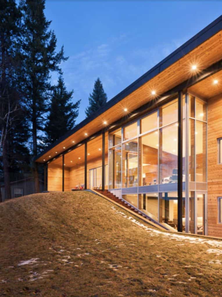 See this spectacular cedar clad lake house in Montana’s Flathead Valley