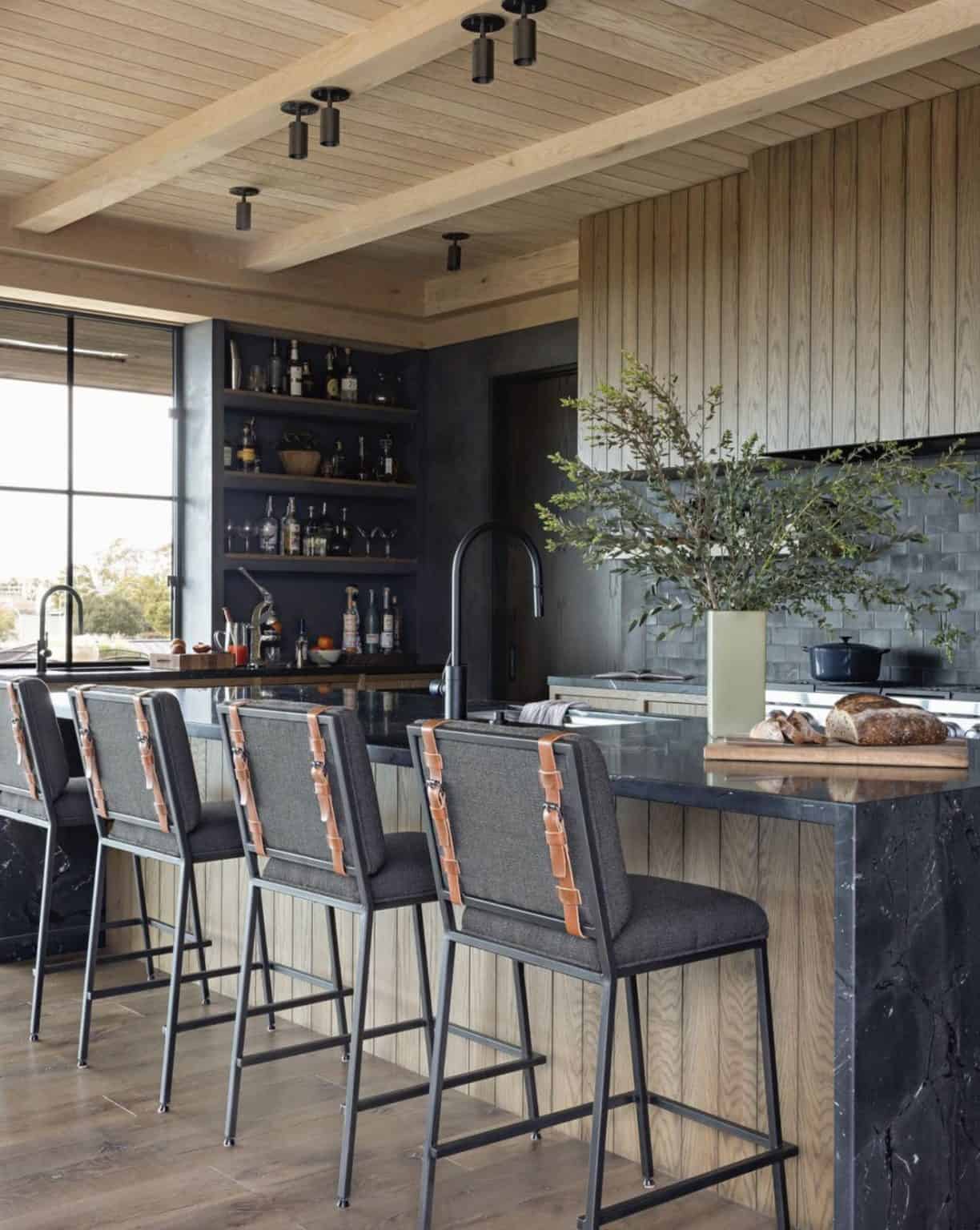 Take a step inside this gorgeous moody modern house in Corona del Mar