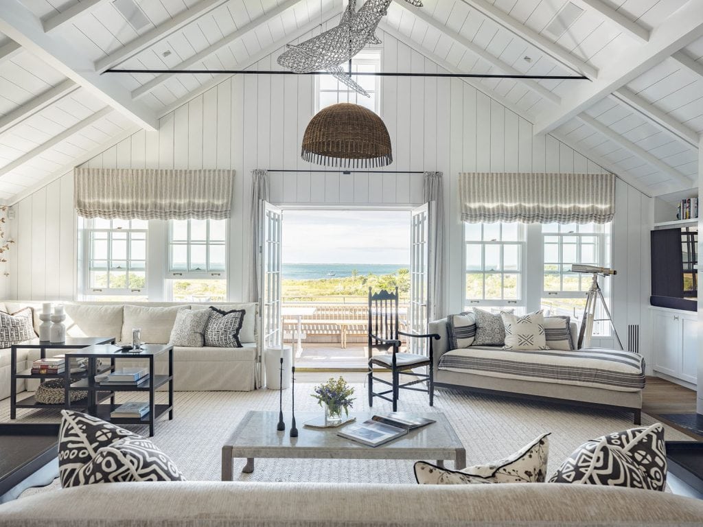 See this beautiful New England beach house overlooking Nantucket Sound