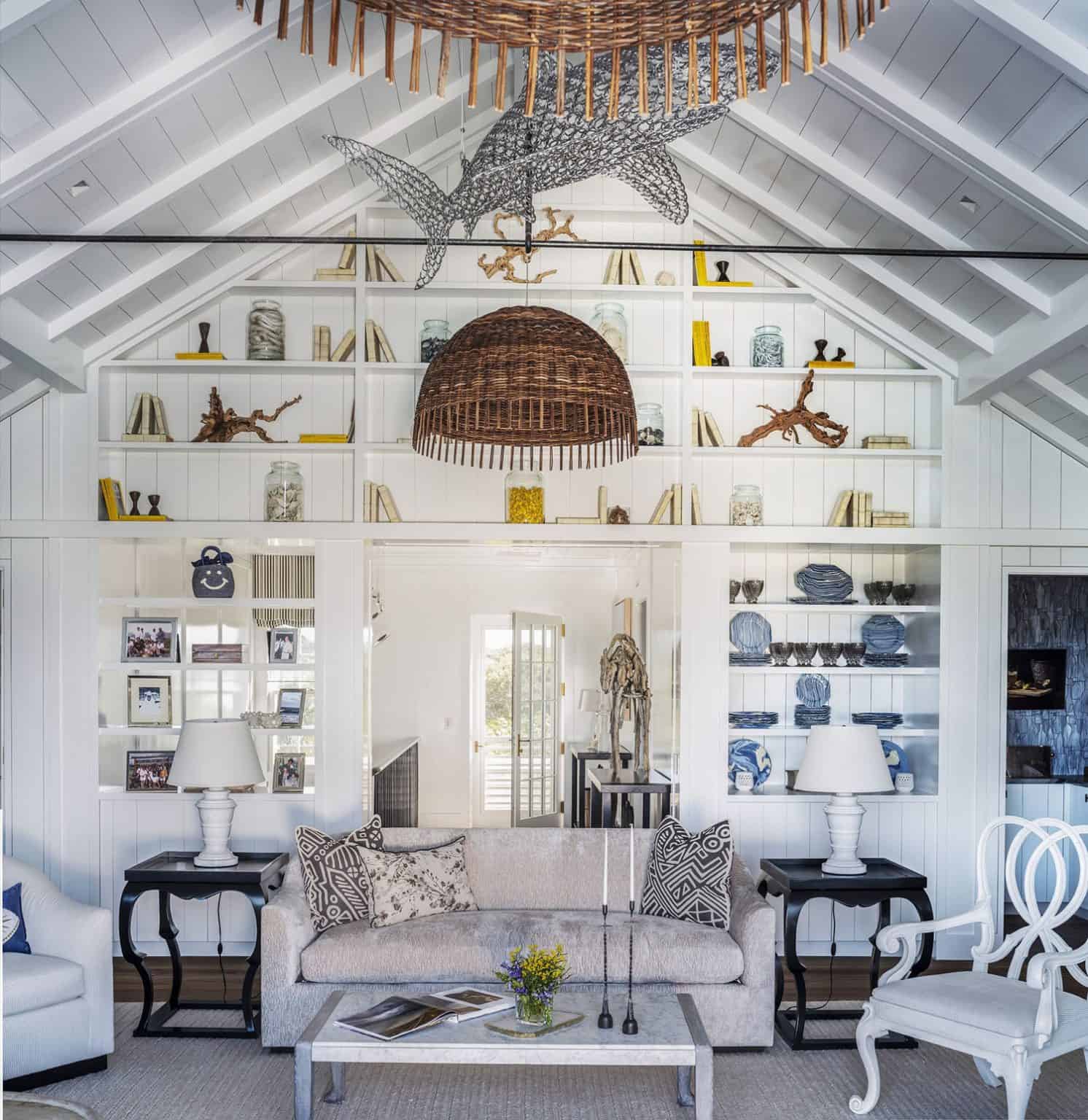 See this beautiful New England beach house overlooking Nantucket Sound