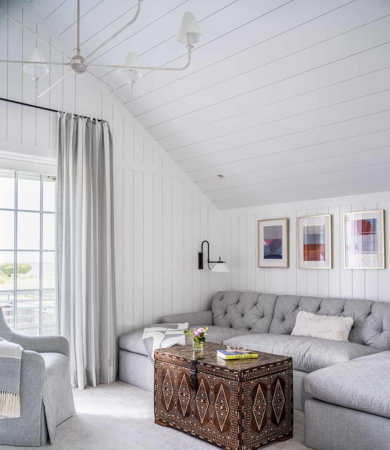 See this beautiful New England beach house overlooking Nantucket Sound