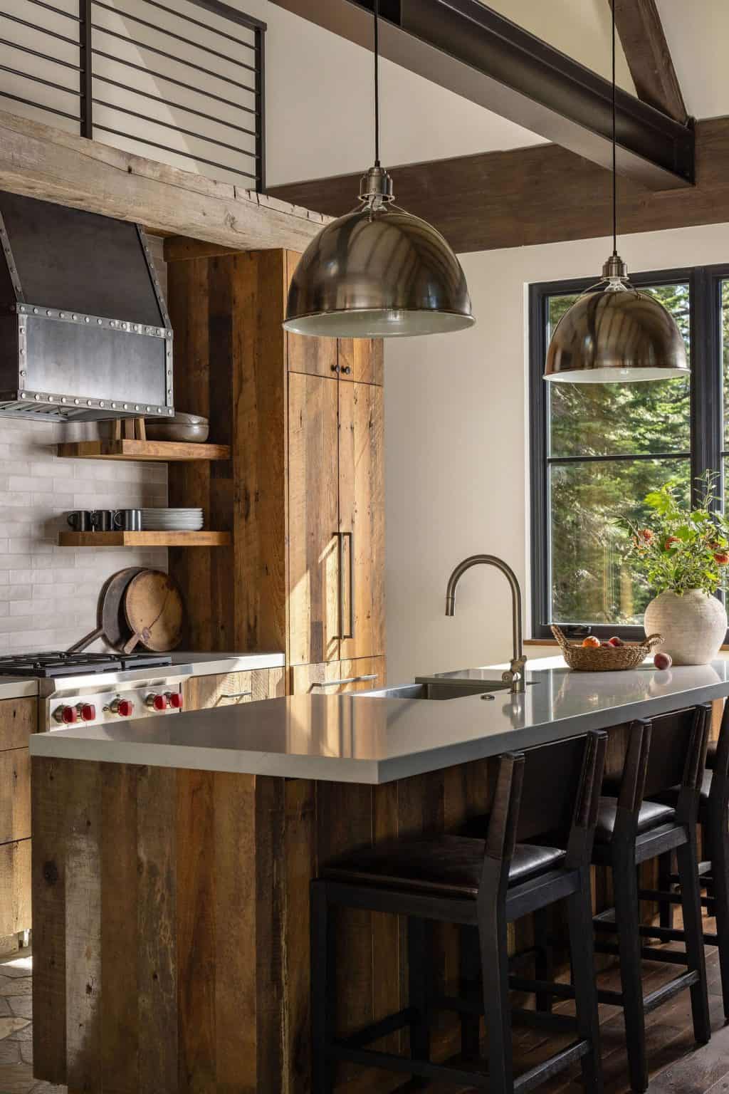 This rustic modern home offers peaceful living in the Sierra Nevada ...