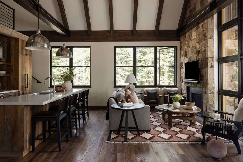 This rustic modern home offers peaceful living in the Sierra Nevada ...