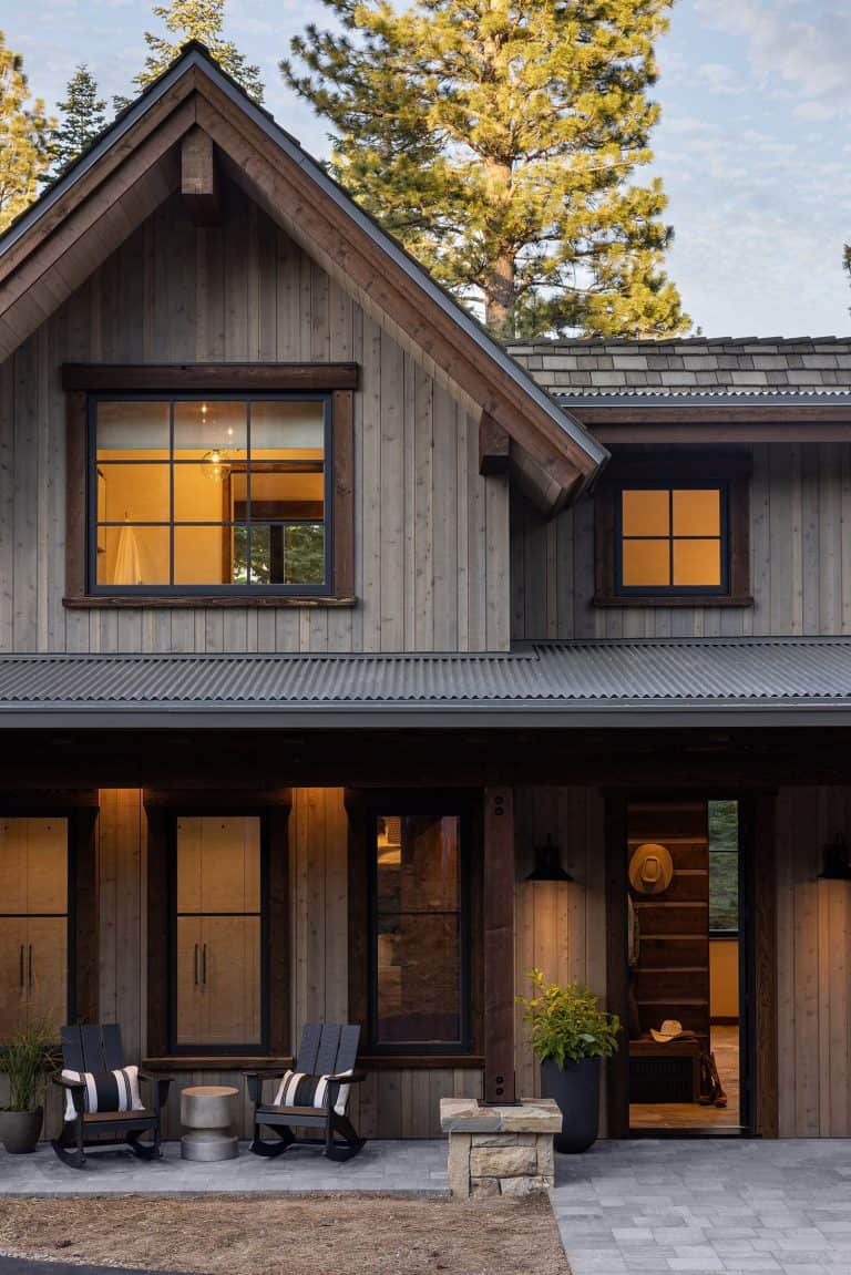 This rustic modern home offers peaceful living in the Sierra Nevada ...