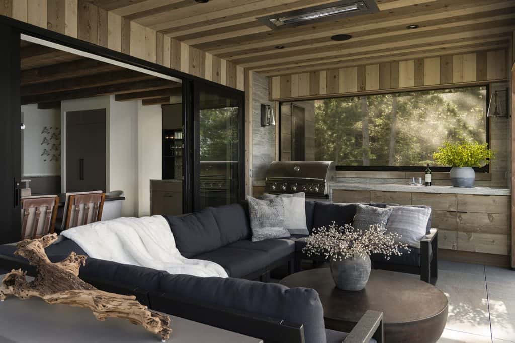Step into this breathtaking rustic modern lake house in northern Minnesota