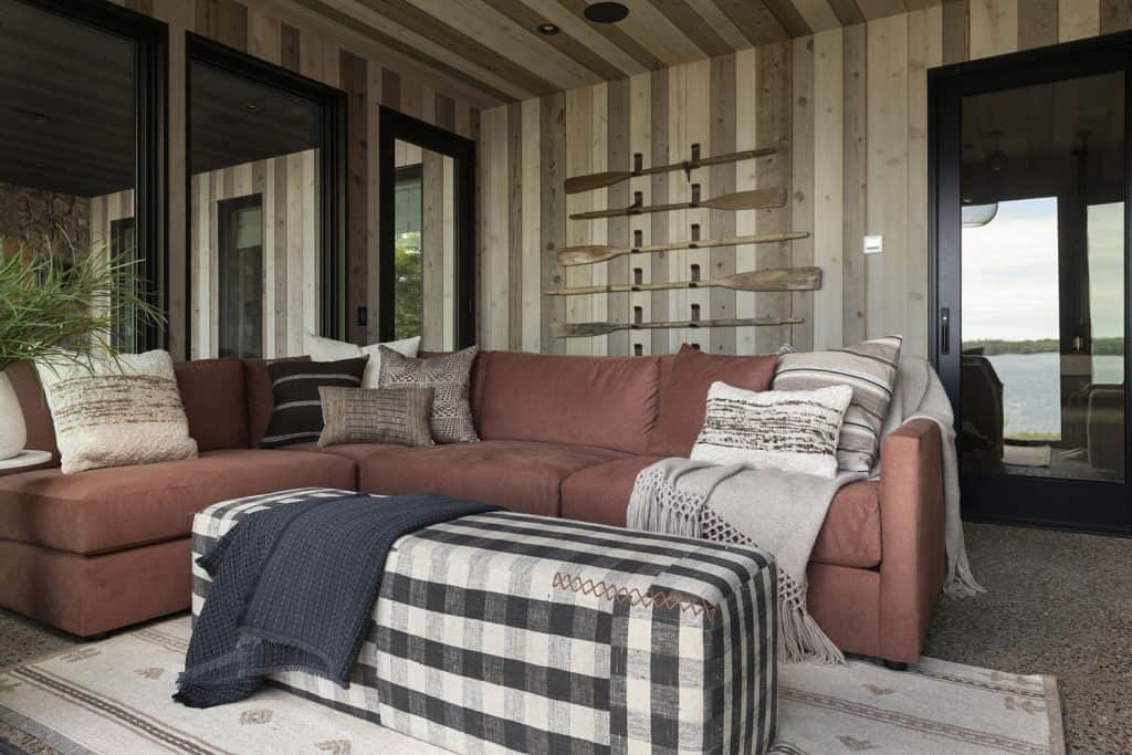 Step into this breathtaking rustic modern lake house in northern Minnesota