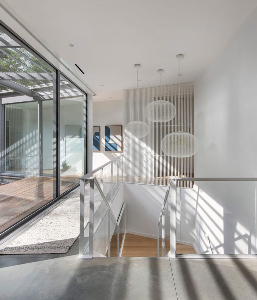 Modern dream house offers a peaceful respite in the woods of Massachusetts