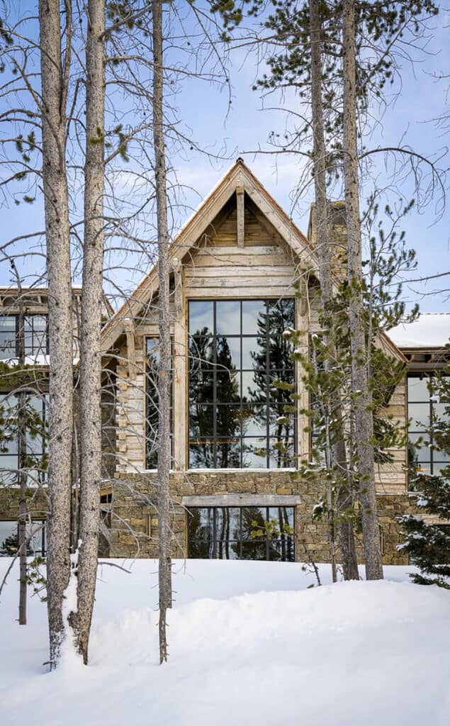 Inside this striking Big Sky Country retreat with glorious views of ...