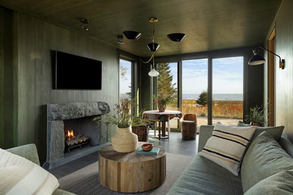 Cabin retreat gets a warm and cozy makeover on the shores of Lake Superior