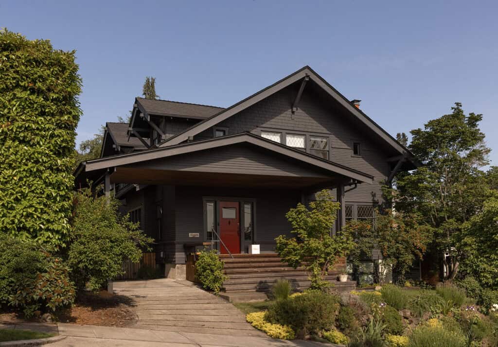 Craftsman style home gets modern update with rentable garden ADU in Seattle