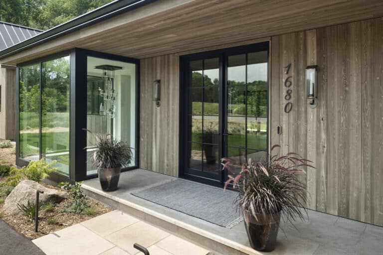 Stepping inside this Midwest modern home is the epitome of rugged elegance