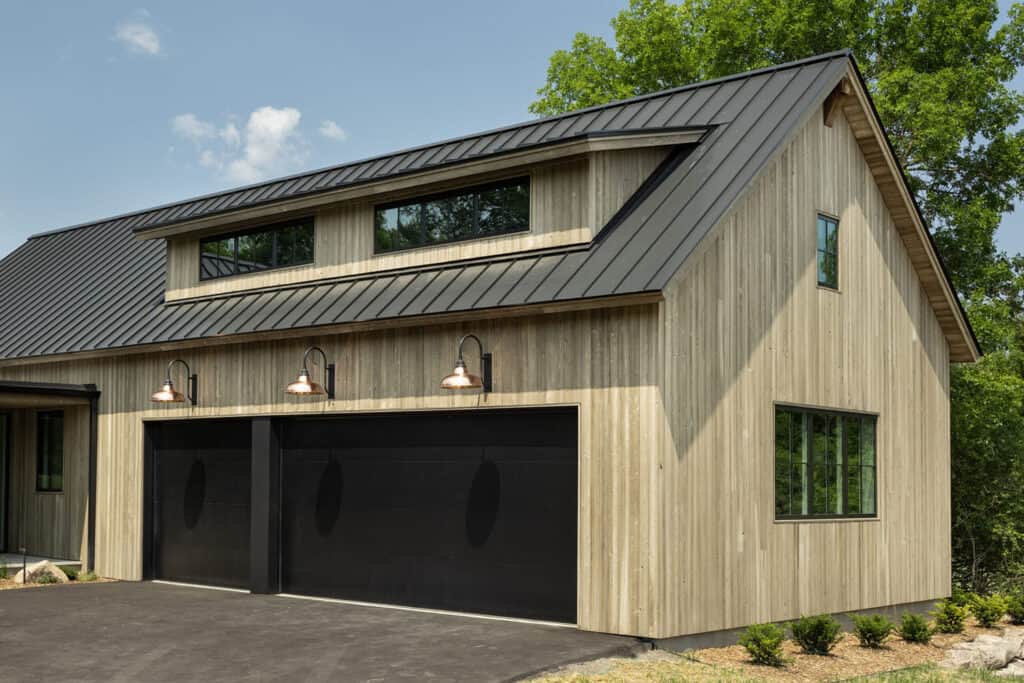 Stepping inside this Midwest modern home is the epitome of rugged elegance