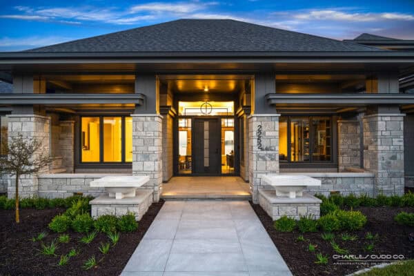 A peek inside this stunning modern prairie-style home on Lake Independence
