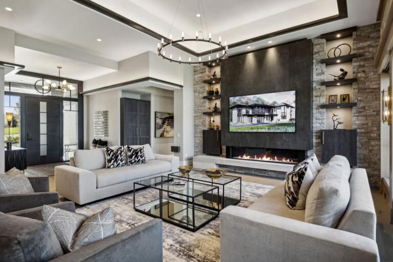 A peek inside this stunning modern prairie-style home on Lake Independence