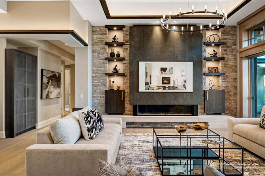 A peek inside this stunning modern prairie-style home on Lake Independence