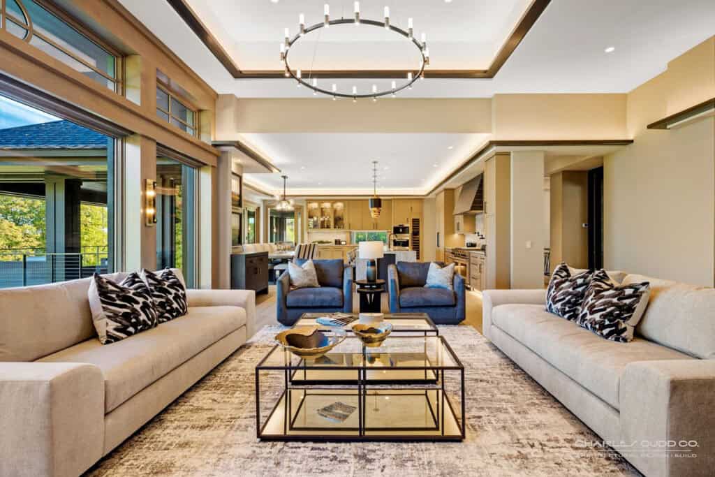 A peek inside this stunning modern prairie-style home on Lake Independence