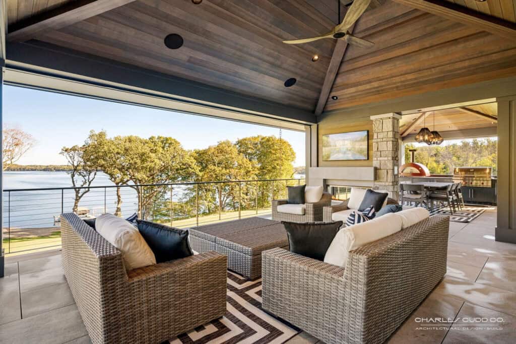 A peek inside this stunning modern prairie-style home on Lake Independence