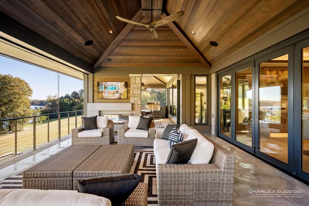 A peek inside this stunning modern prairie-style home on Lake Independence
