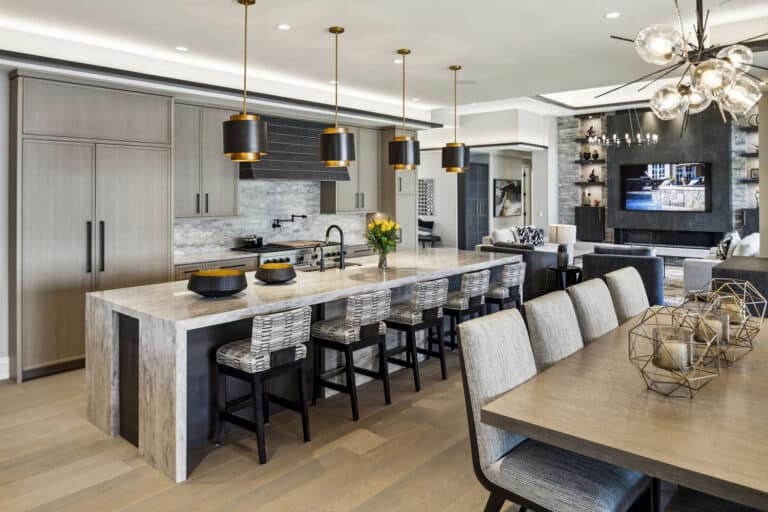 A peek inside this stunning modern prairie-style home on Lake Independence
