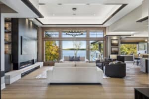 A peek inside this stunning modern prairie-style home on Lake Independence