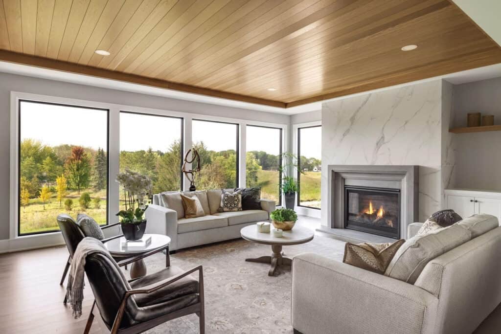 This stunning Minnesota house mixes modern design with traditional styling
