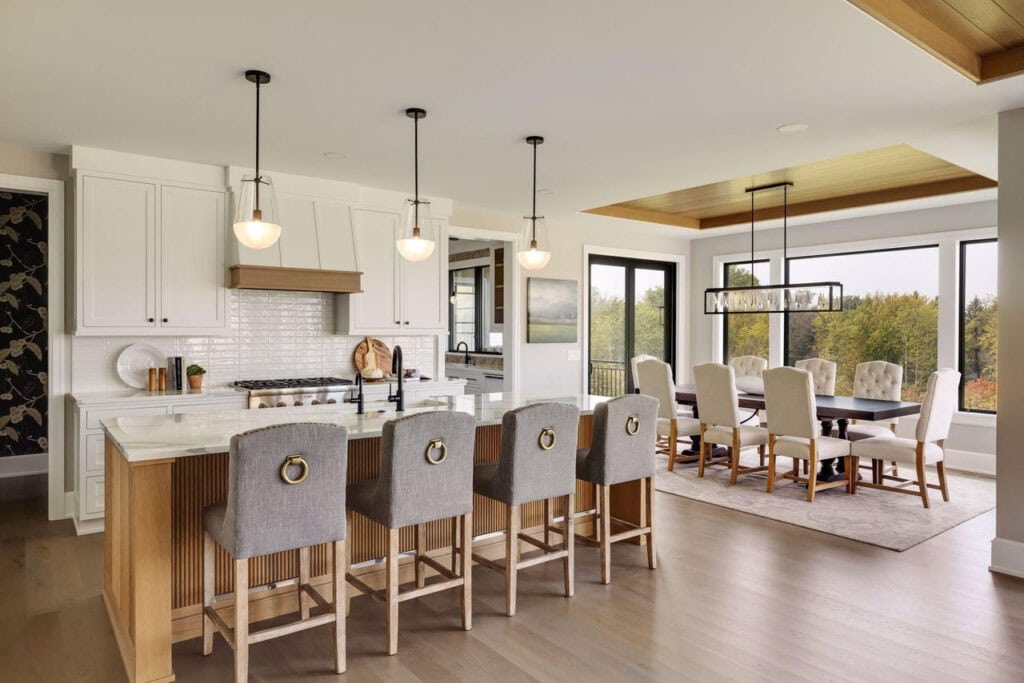 This stunning Minnesota house mixes modern design with traditional styling