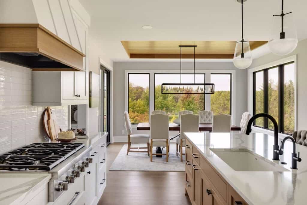 This stunning Minnesota house mixes modern design with traditional styling