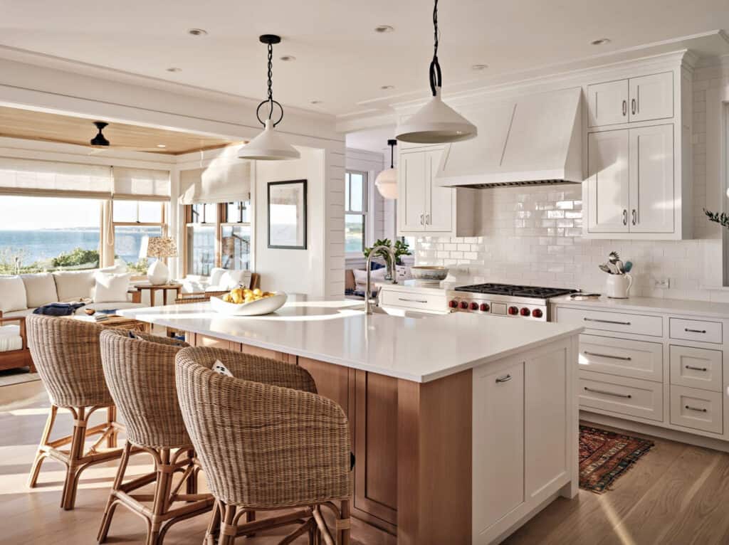 This shingle style waterfront house offers a peaceful respite on Cape Cod