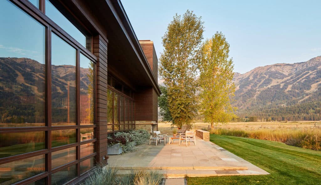 A modern ranch-inspired house with jaw-dropping views of the Grand Tetons