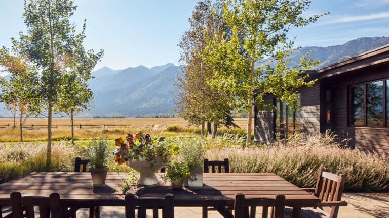 A modern ranch-inspired house with jaw-dropping views of the Grand Tetons
