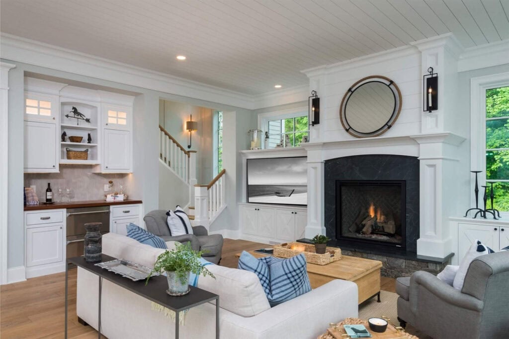 Tour this New England style home with beautiful interiors in Saratoga ...