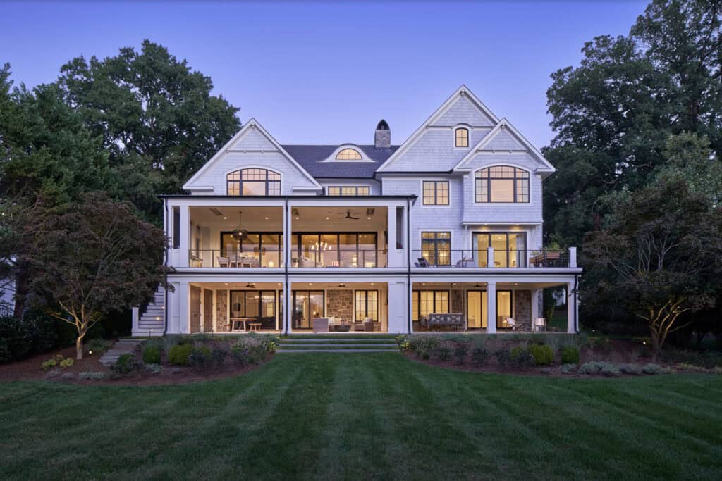 Annapolis waterfront home on the South River has rustic coastal chic vibe