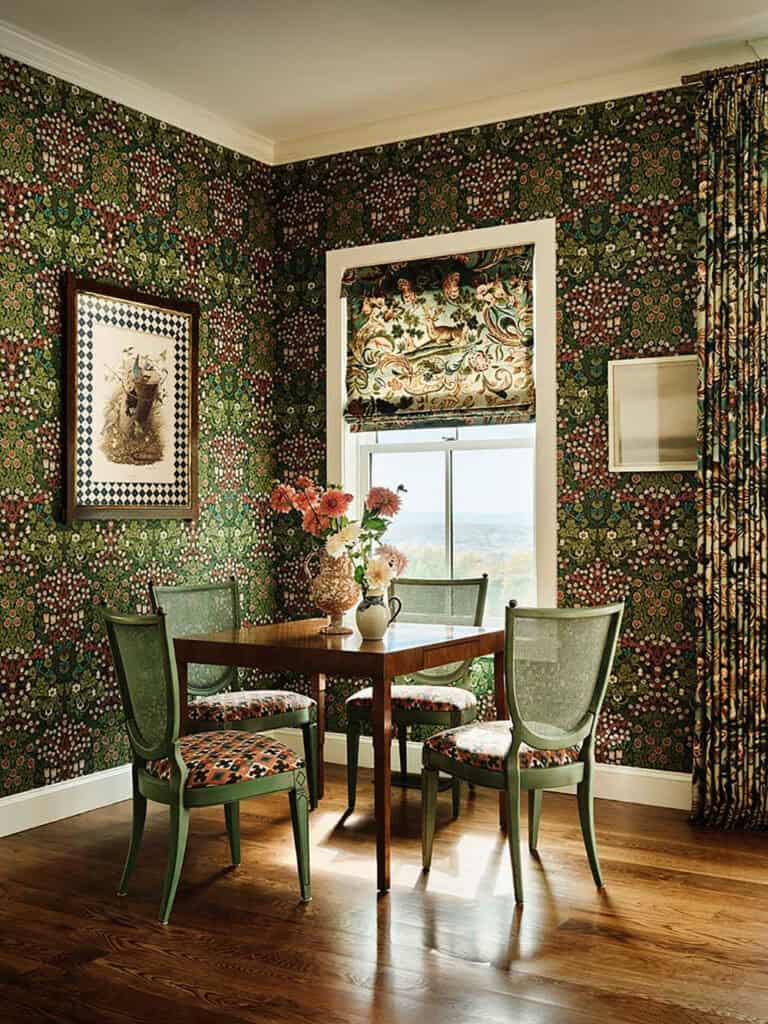 A peek inside this Vermont mountain house with beautiful pattern and color