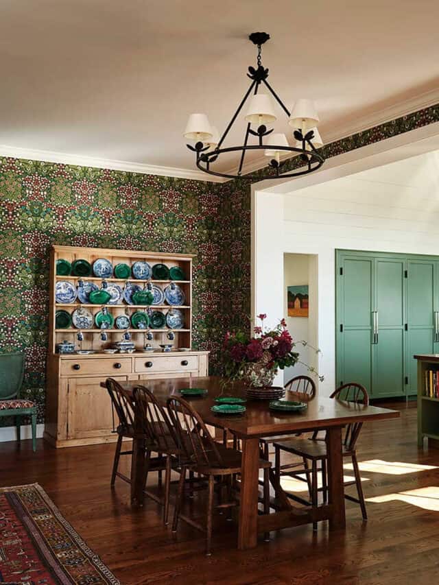 A peek inside this Vermont mountain house with beautiful pattern and color