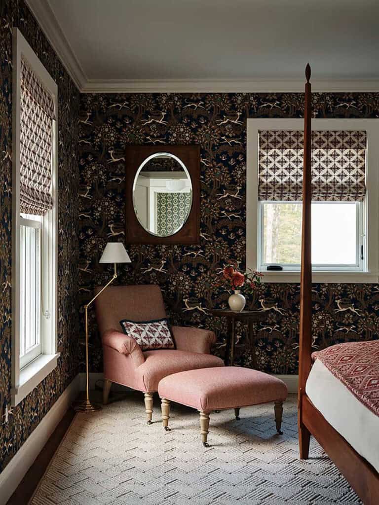 A peek inside this Vermont mountain house with beautiful pattern and color