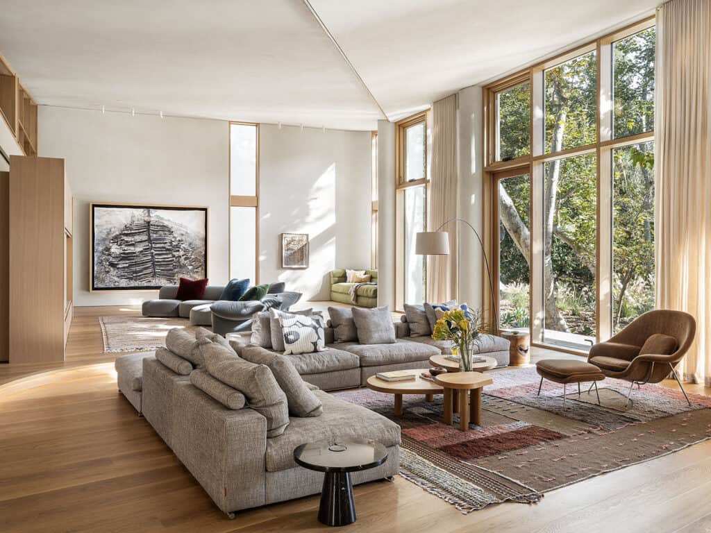 Step into this organic modern house inspired by nature in Santa Barbara