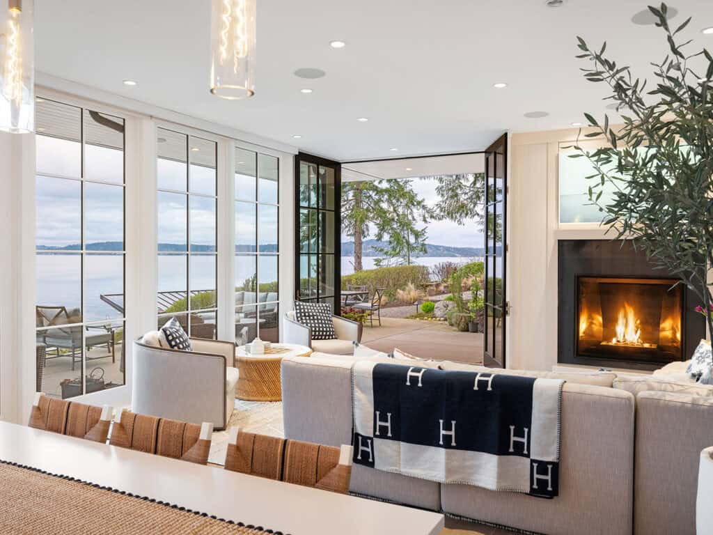 Inside this impressive Bainbridge Island home overlooking the Puget Sound