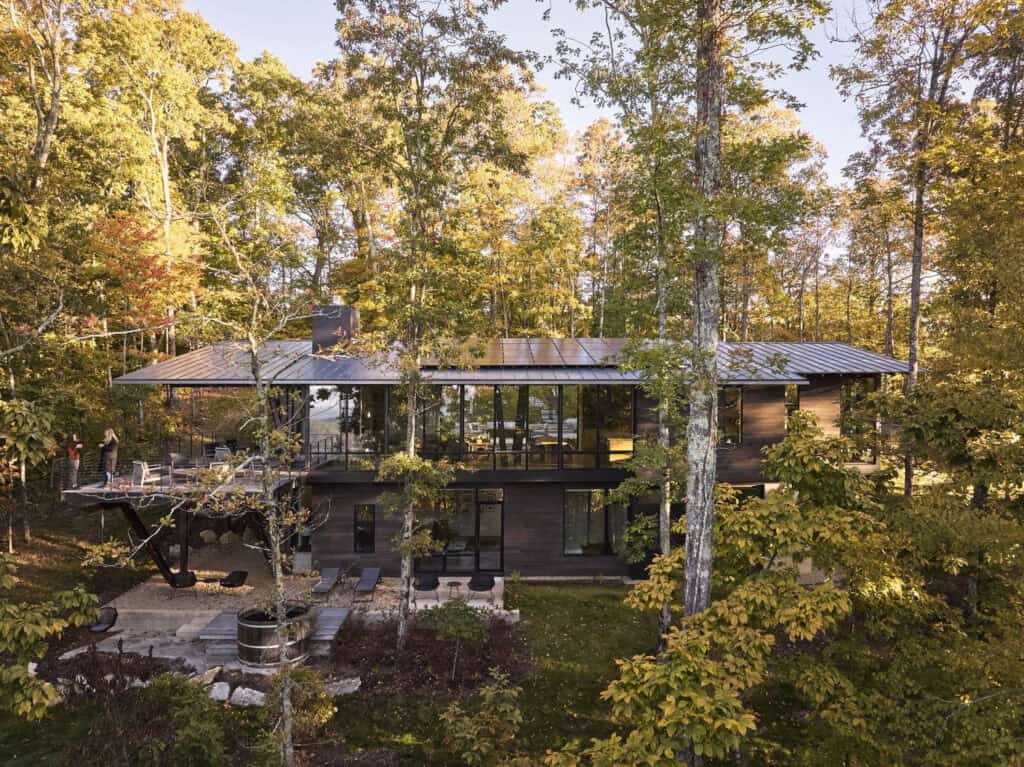 House in the forest offers serenity in North Carolina’s Blue Ridge ...