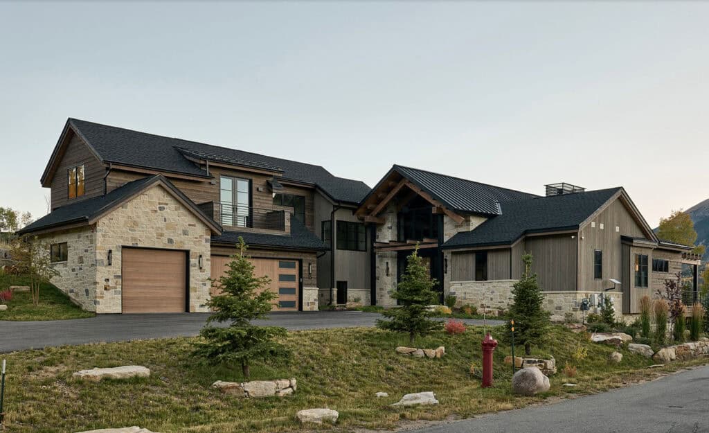 Mountain style home with serene views of the Colorado Rocky Mountains
