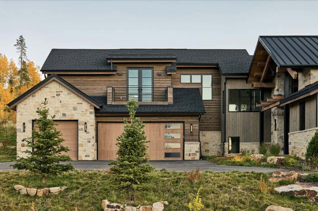 Mountain style home with serene views of the Colorado Rocky Mountains