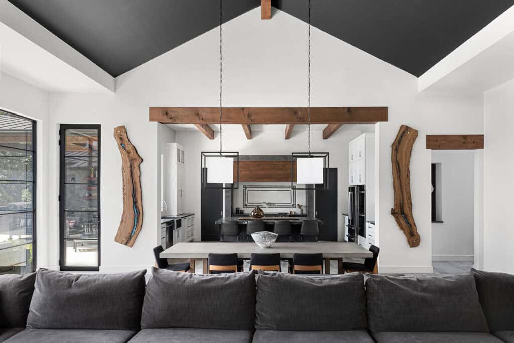 This stunning organic modern home in Texas enjoys indoor outdoor living