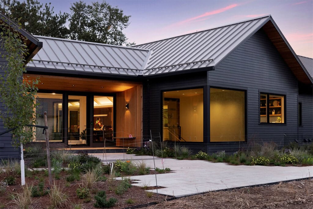 A stunning house perched on a bluff overlooking the scenic St. Croix River